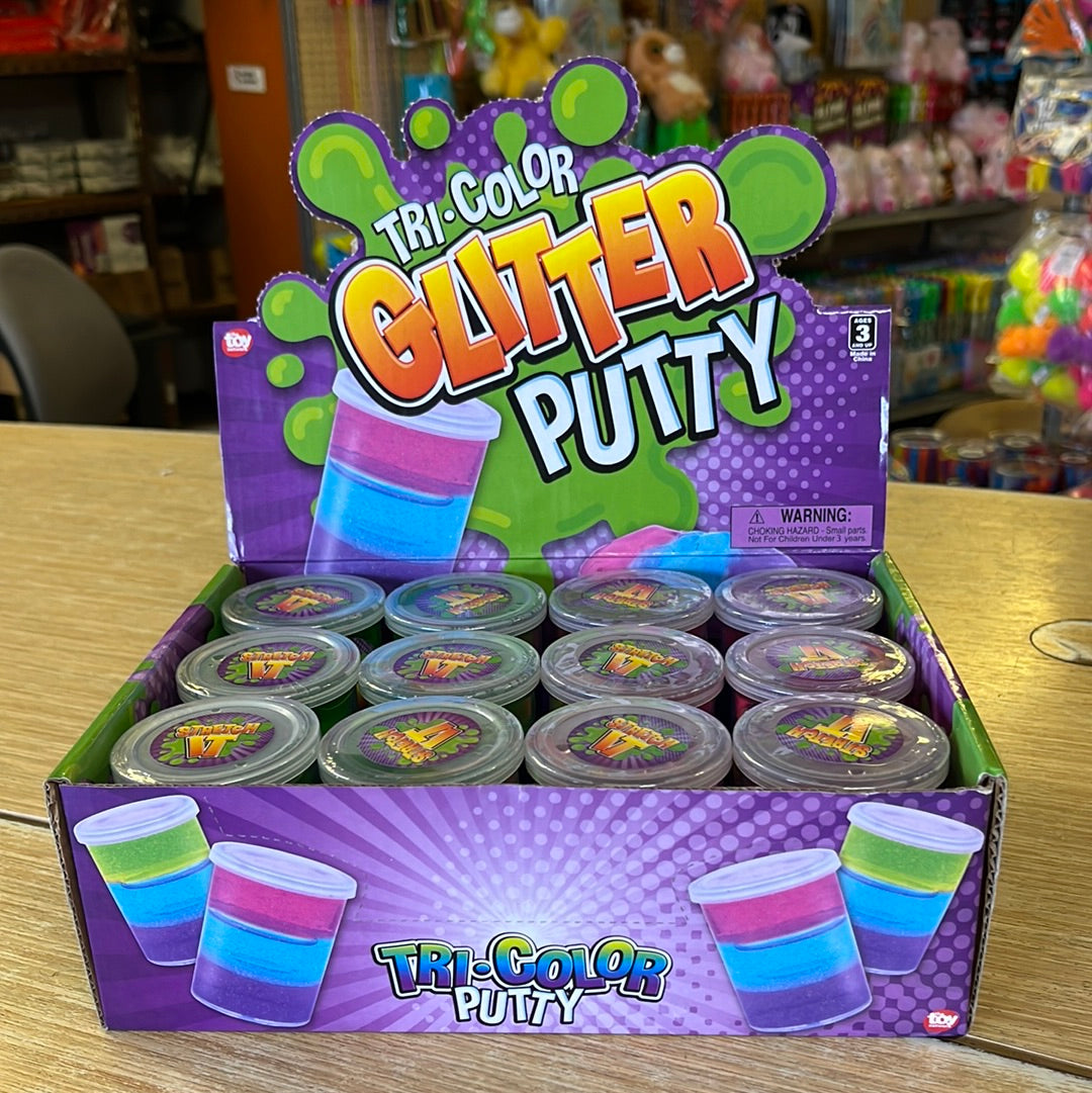 Tri-Color Glitter Putty (1 Dozen) – Wagner Trading, Inc.