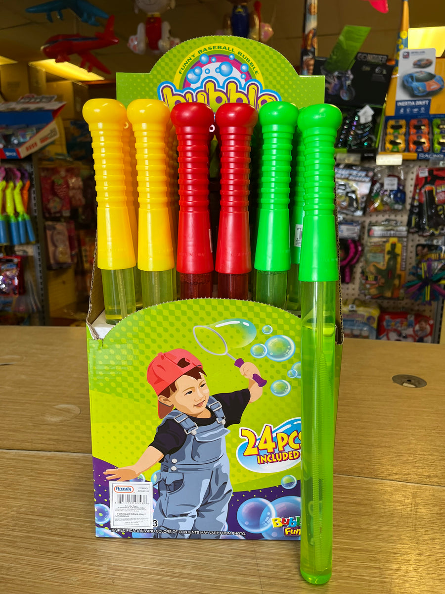 15” Baseball Bat Bubble Stick (1 Dozen) – Wagner Trading, Inc.