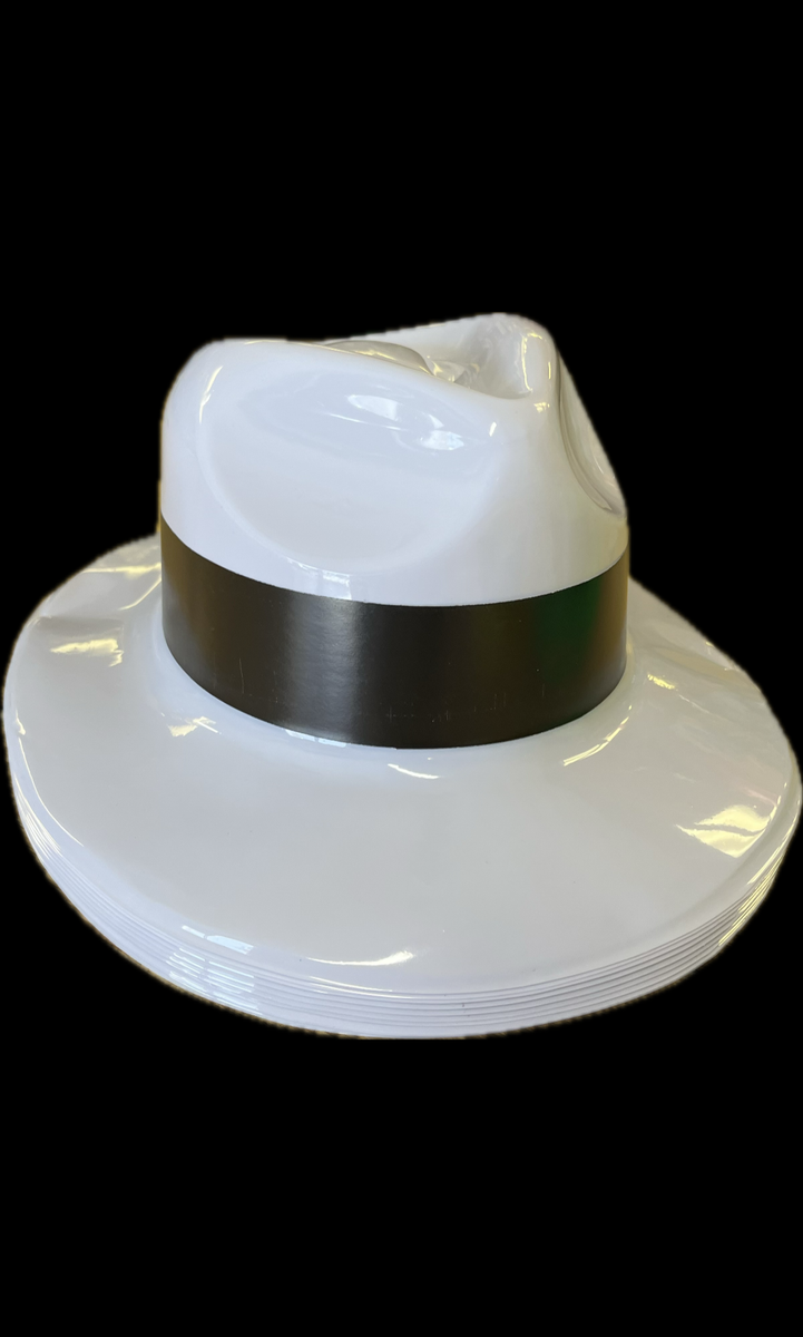White Gangster Hat (1 Dozen) – Wagner Trading, Inc.