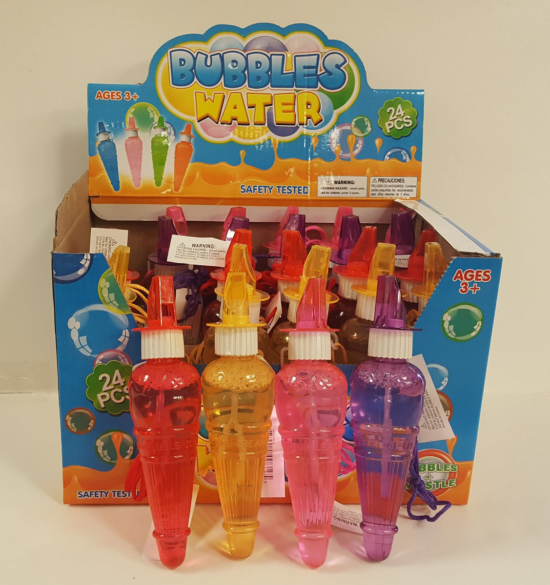 Ice Cream Cone Bubble Necklace With Whistle (1 Dozen) – Wagner Trading ...