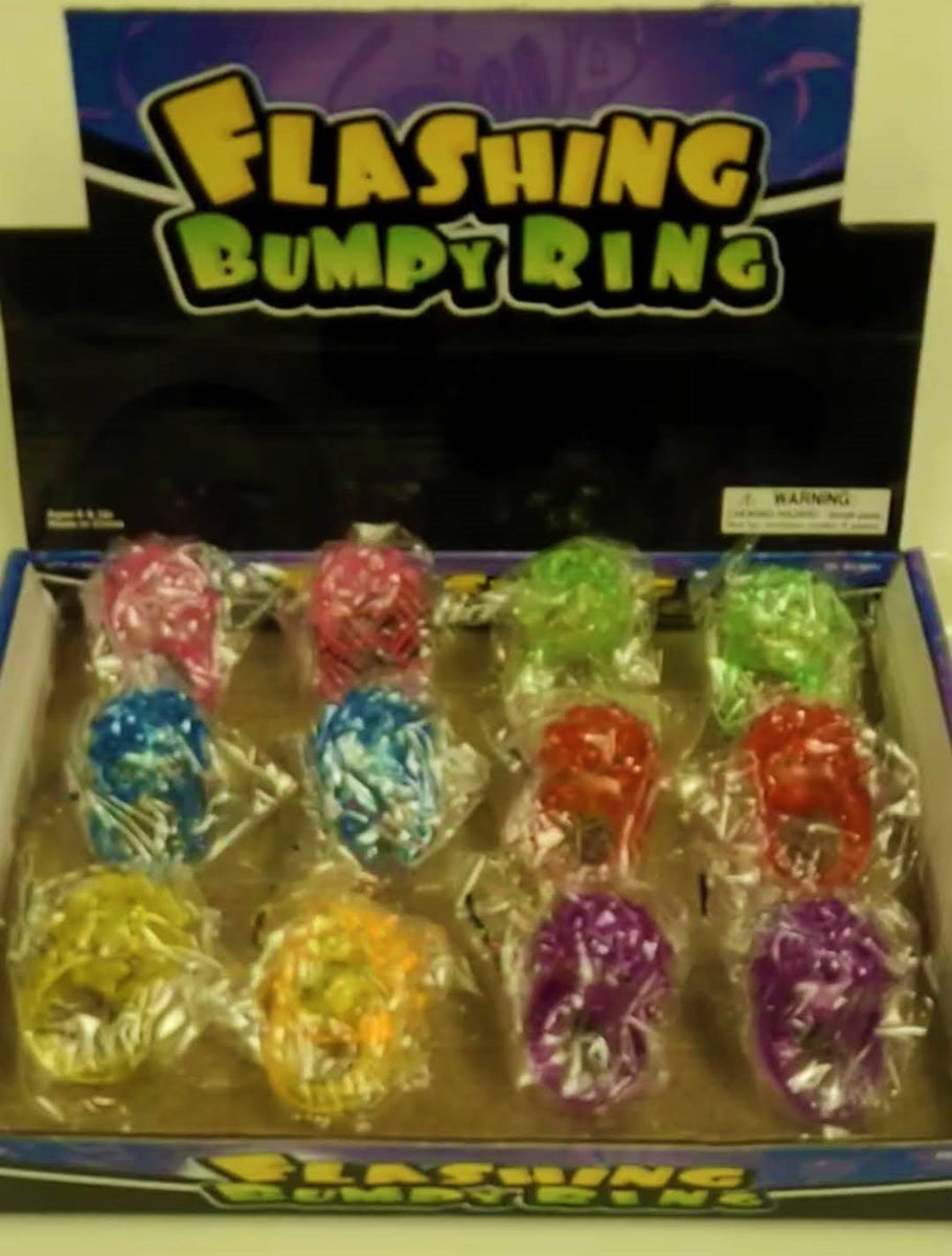 Flashing Bumpy Ring - Assorted (1 Dozen) – Wagner Trading, Inc.